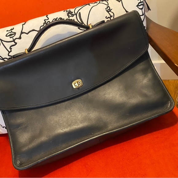 Coach | Bags | Vintage Leather Coach Briefcase | Poshmark